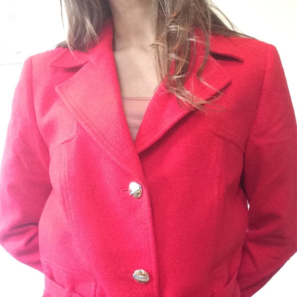 Escada | Jackets & Coats | Escada Red Blazer Size 42 | Poshmark